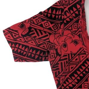 Disney | Dresses | Disney Red Black Lion King Simba Dress Medium | Poshmark